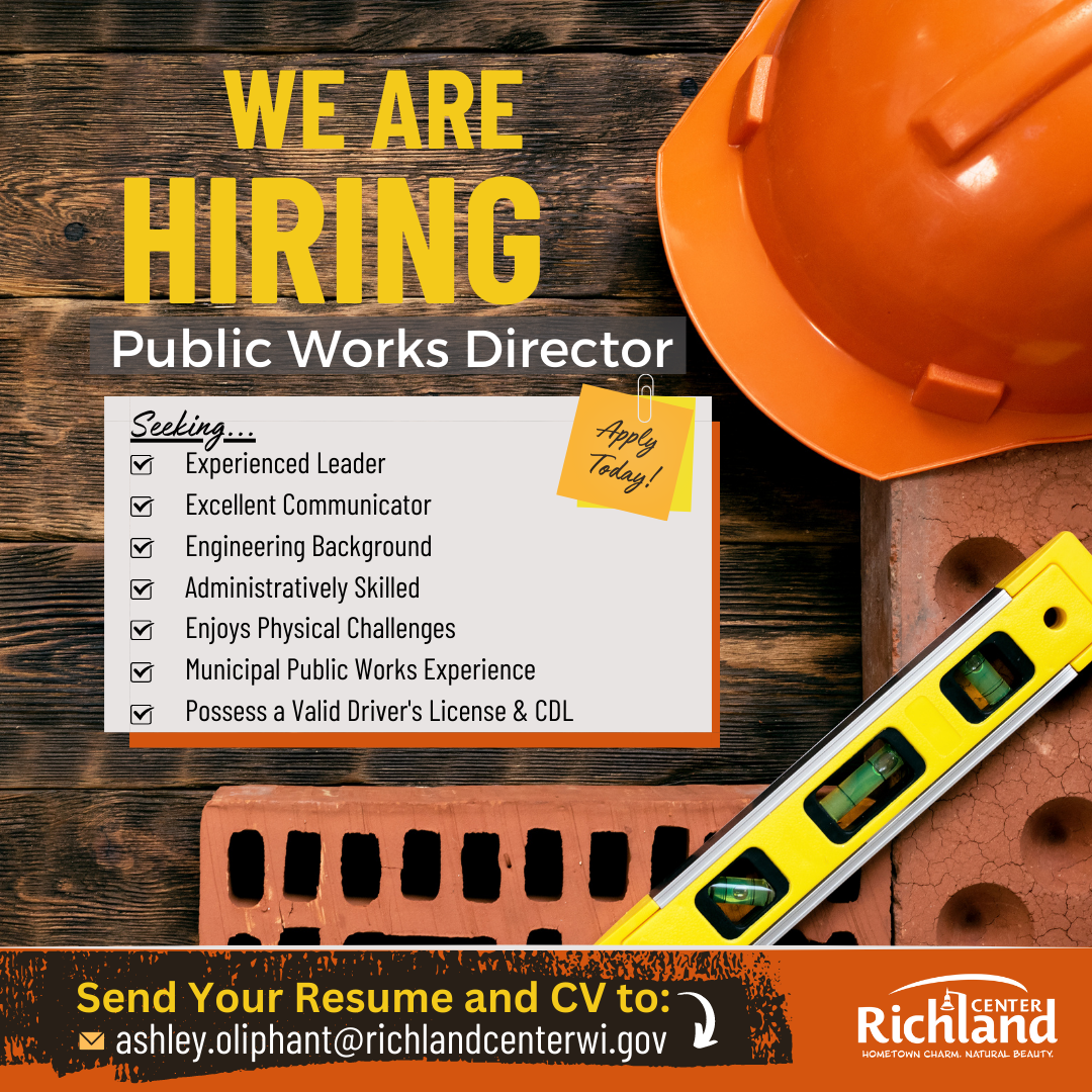 Director of Public Works | Richland Center Wisconsin