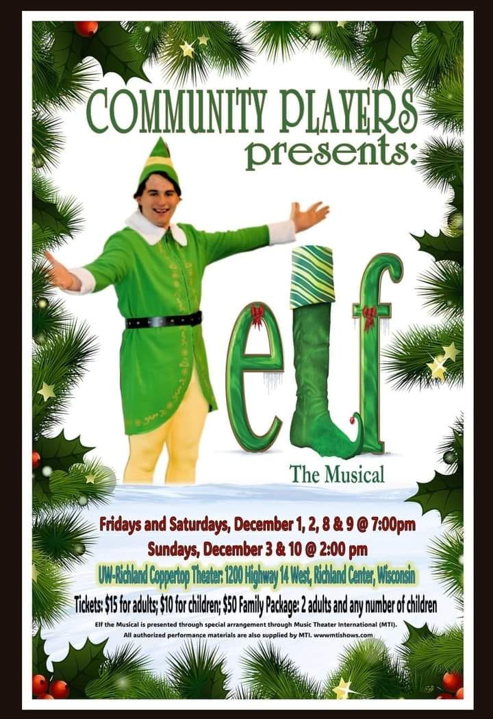 Community Players of Southwest Wisconsin Present Elf, the Musical ...
