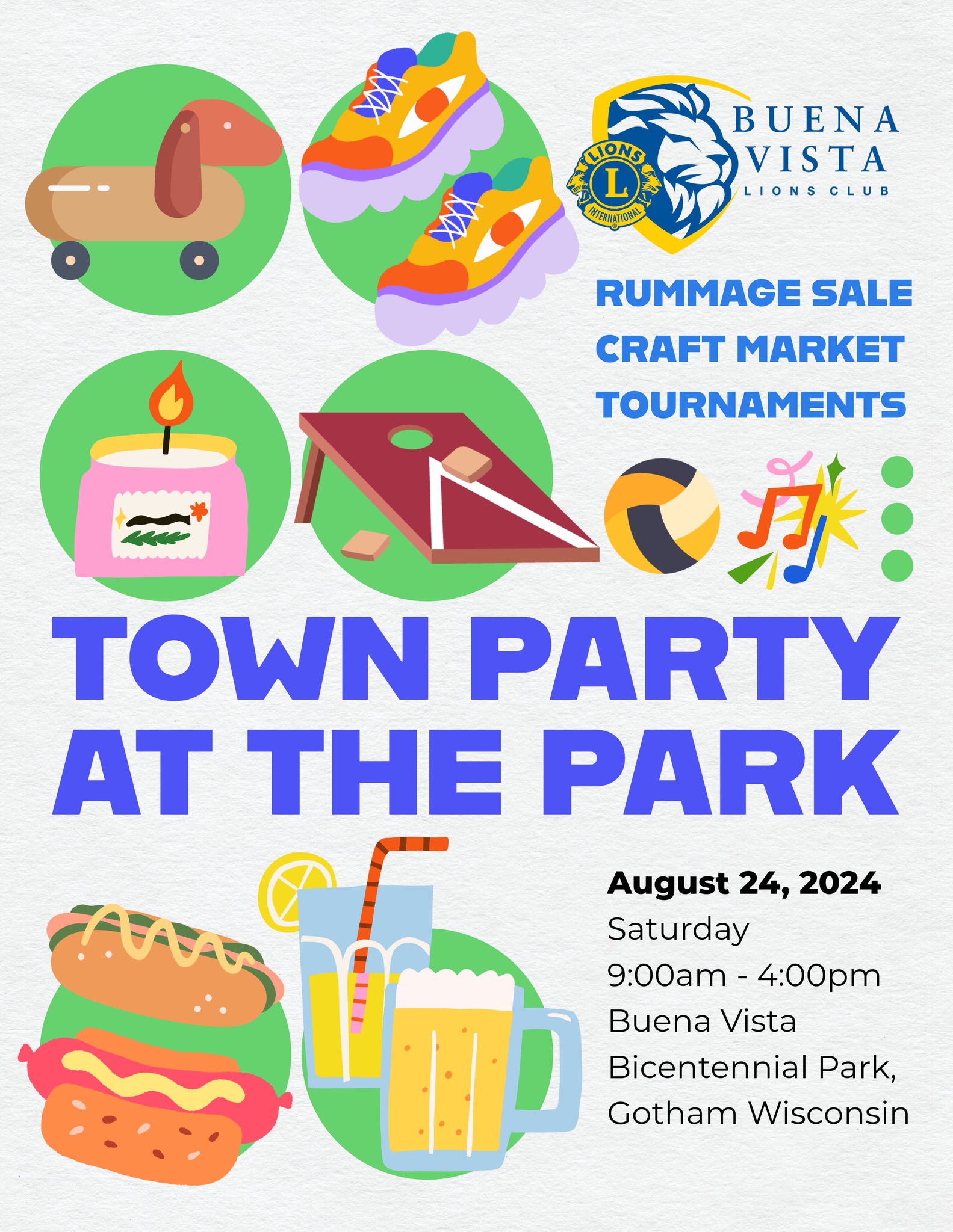 Buena Vista Lions Party in the Park | Richland Center Wisconsin