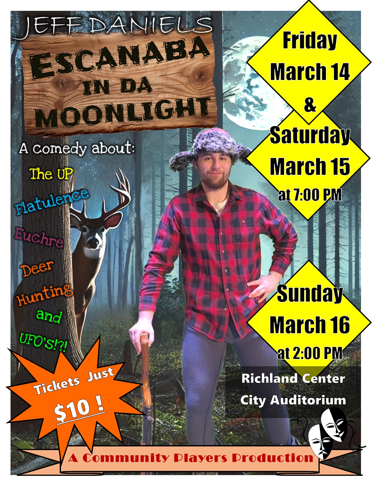 Escanaba in the Moonlight presented by the Community Players of ...
