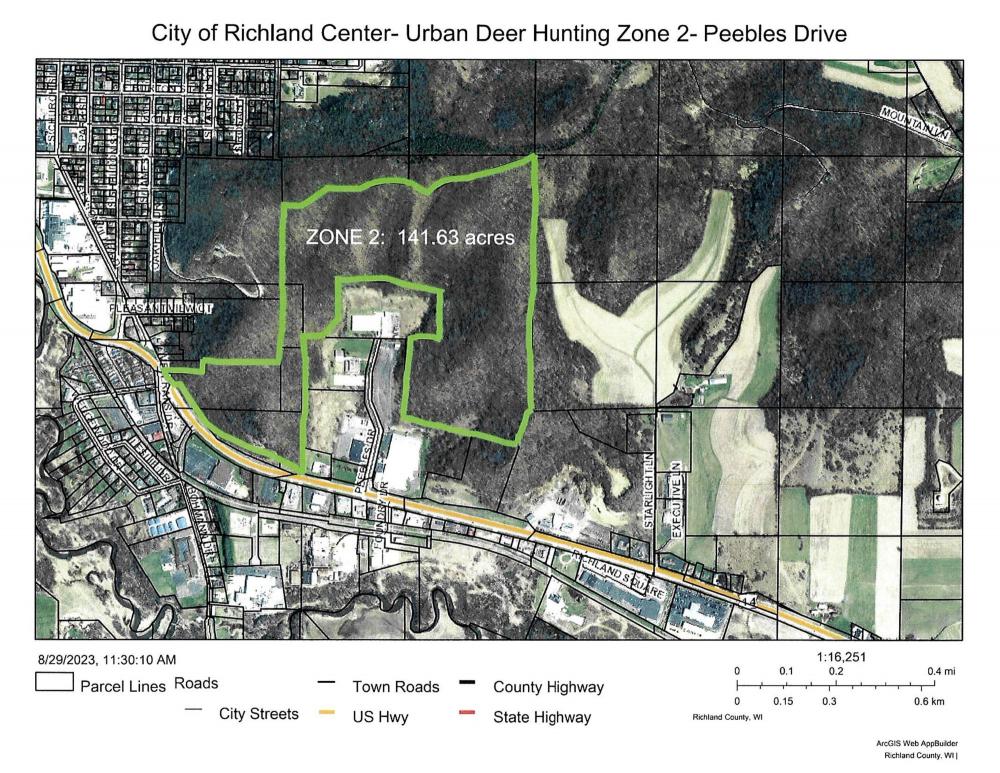 Urban Deer Hunting on City Property | Richland Center Wisconsin