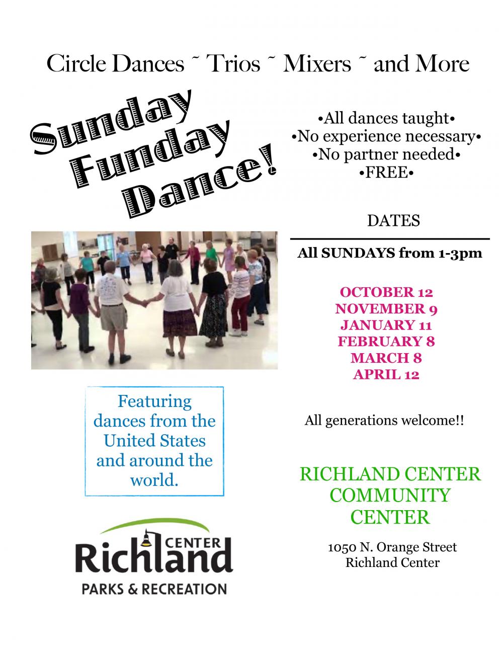 Sunday Funday Dance | Richland Center Wisconsin