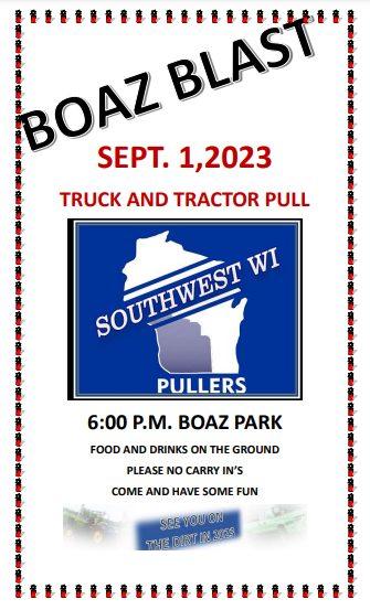 Boaz Blast Tractor Pull | Richland Center Wisconsin