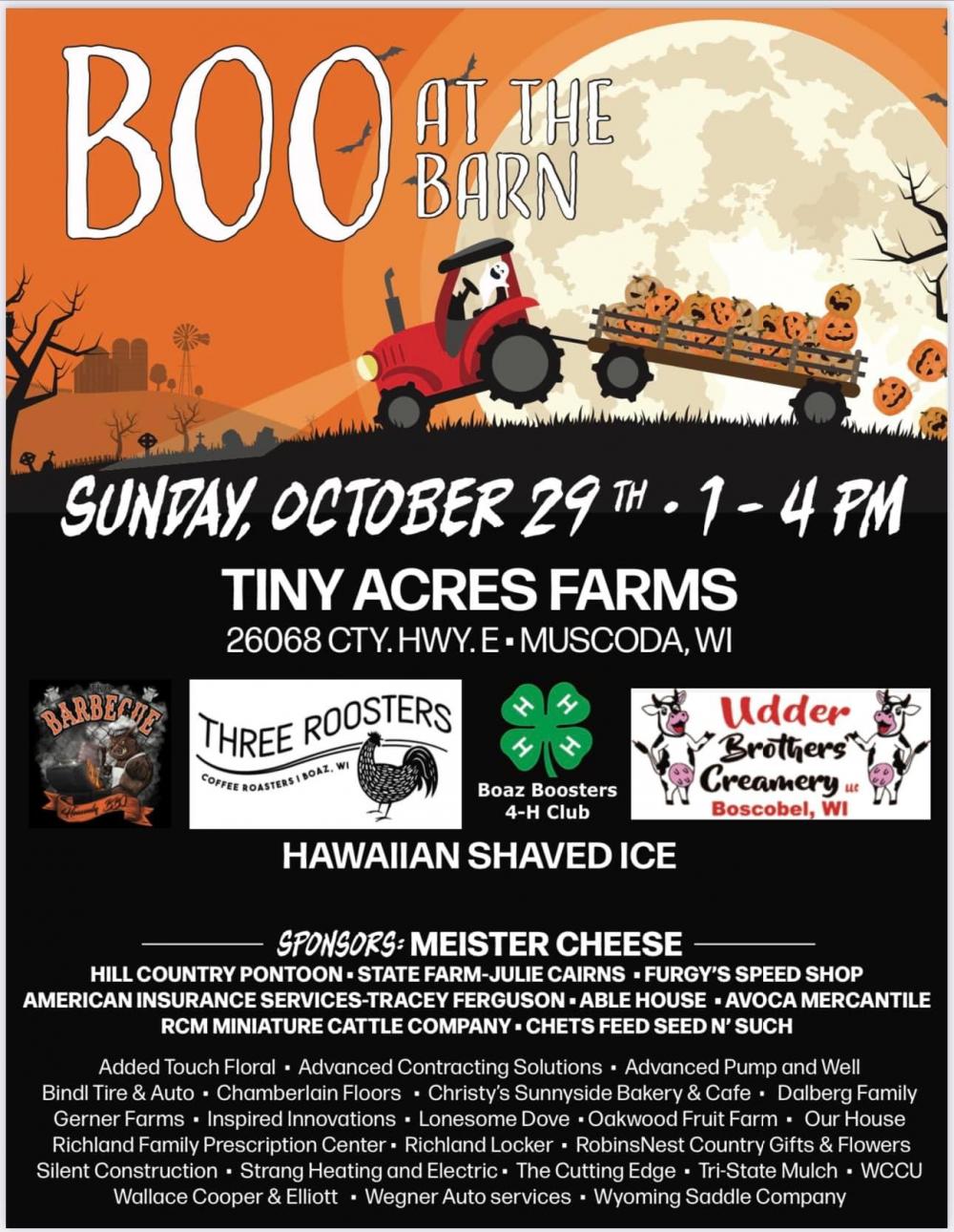 Boo at the Barn with Tiny Acres | Richland Center Wisconsin