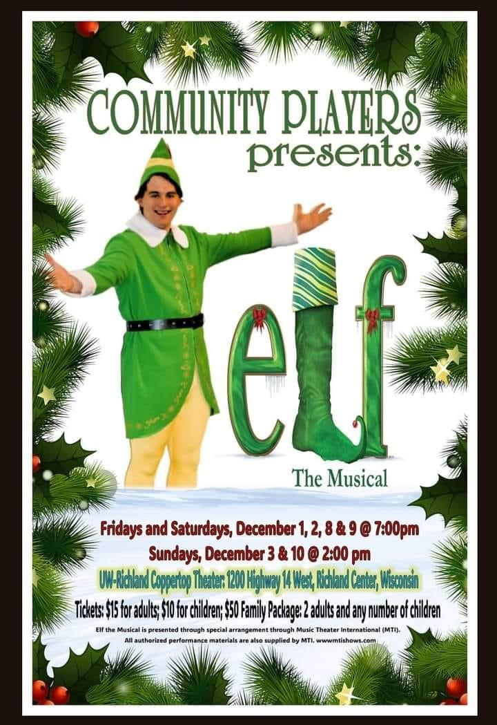Community Players of Southwest Wisconsin Present Elf, the Musical ...