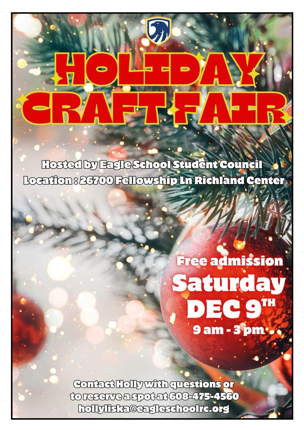 Holiday Craft Fair at Eagle School | Richland Center Wisconsin Holiday Craft Fair at Eagle School | Richland Center Wisconsin