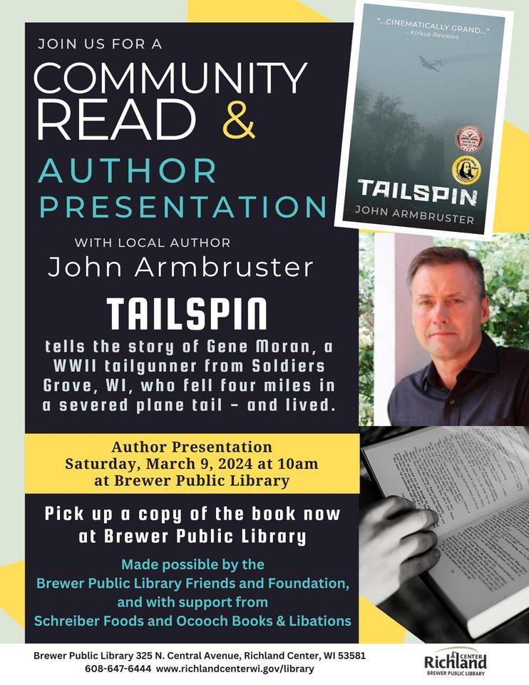 Community Book Read and Author Presentation | Richland Center Wisconsin